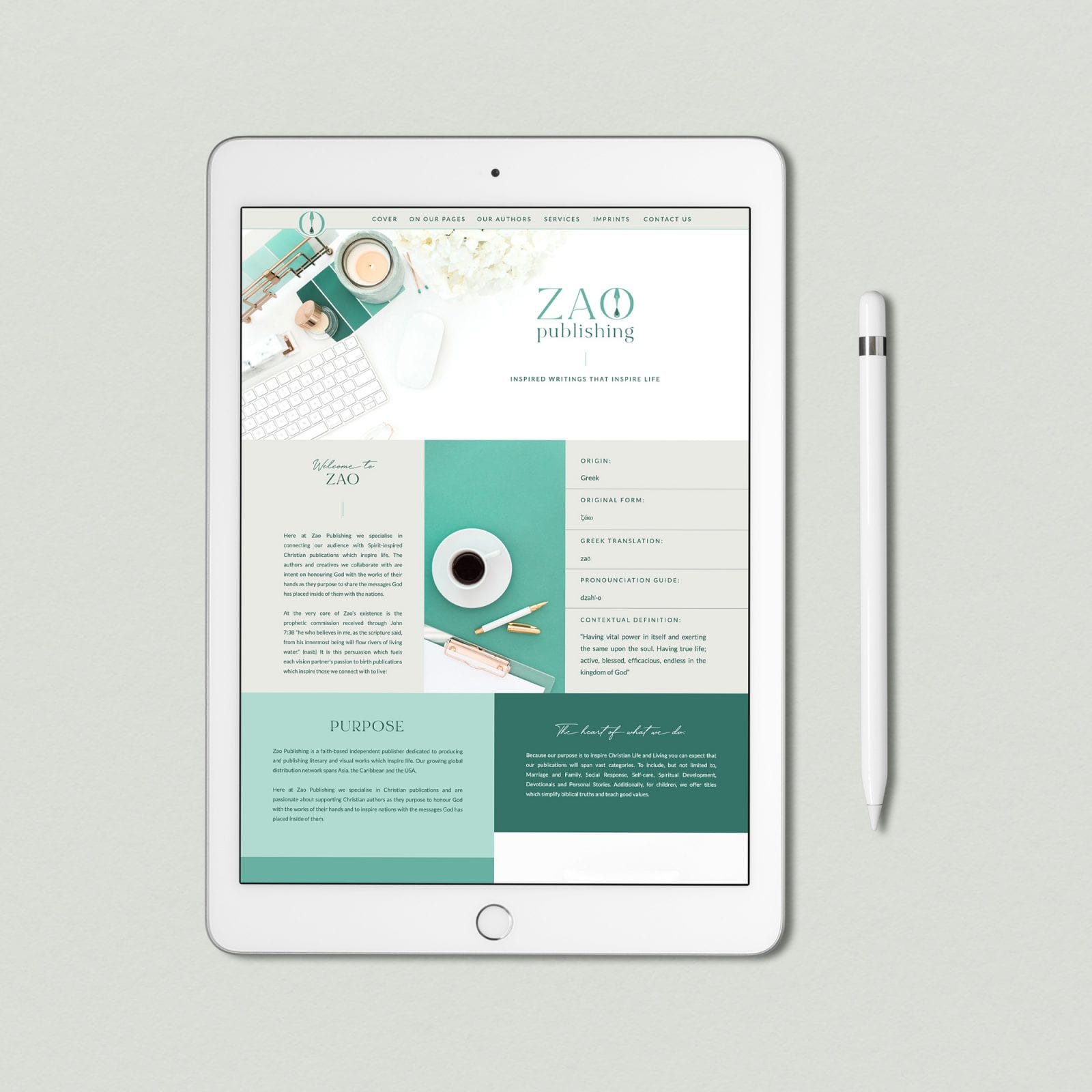 Zao Publishing Branding & Showit Website Launch - Gillian Sarah