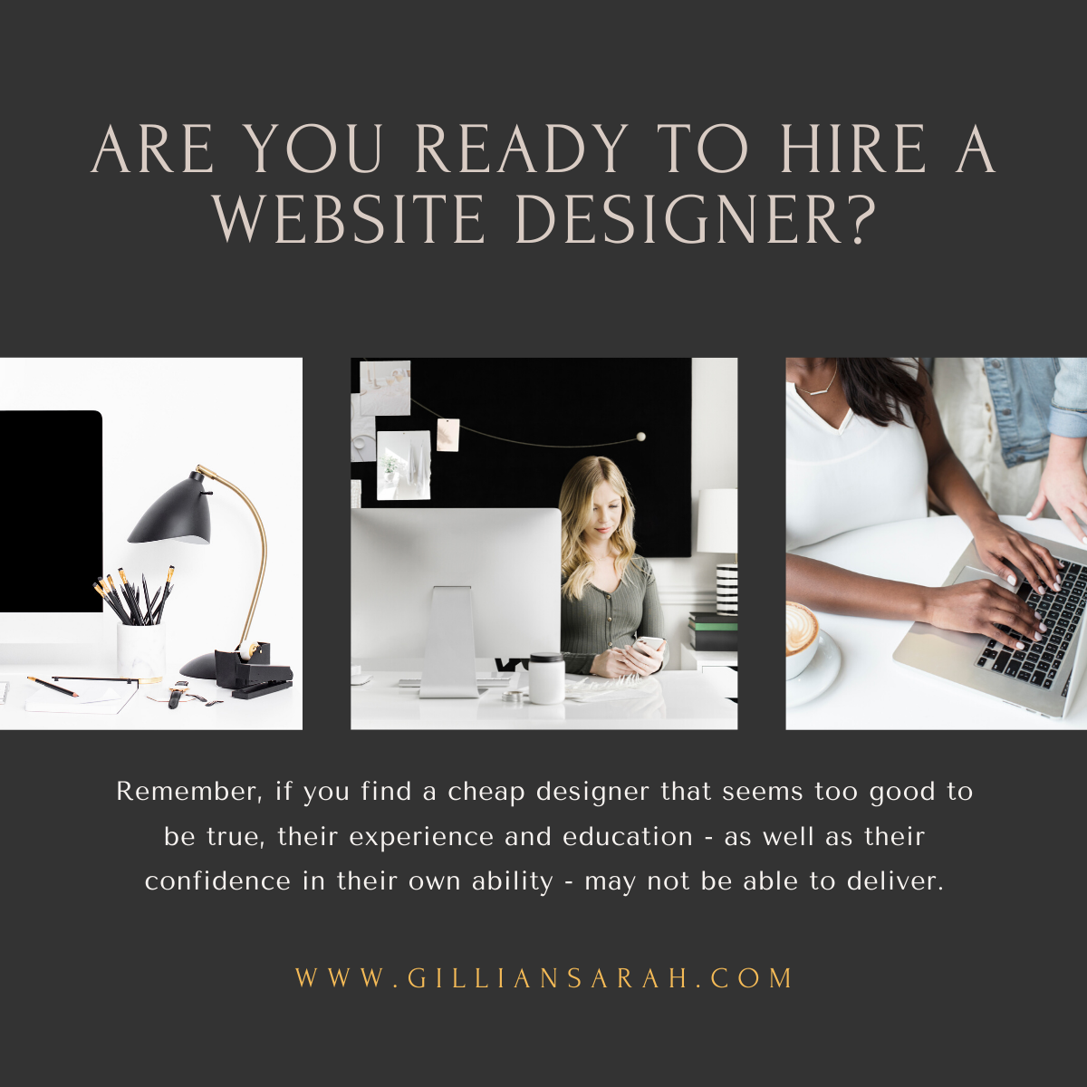 Are You Ready To Hire a Website Designer? - Gillian Sarah
