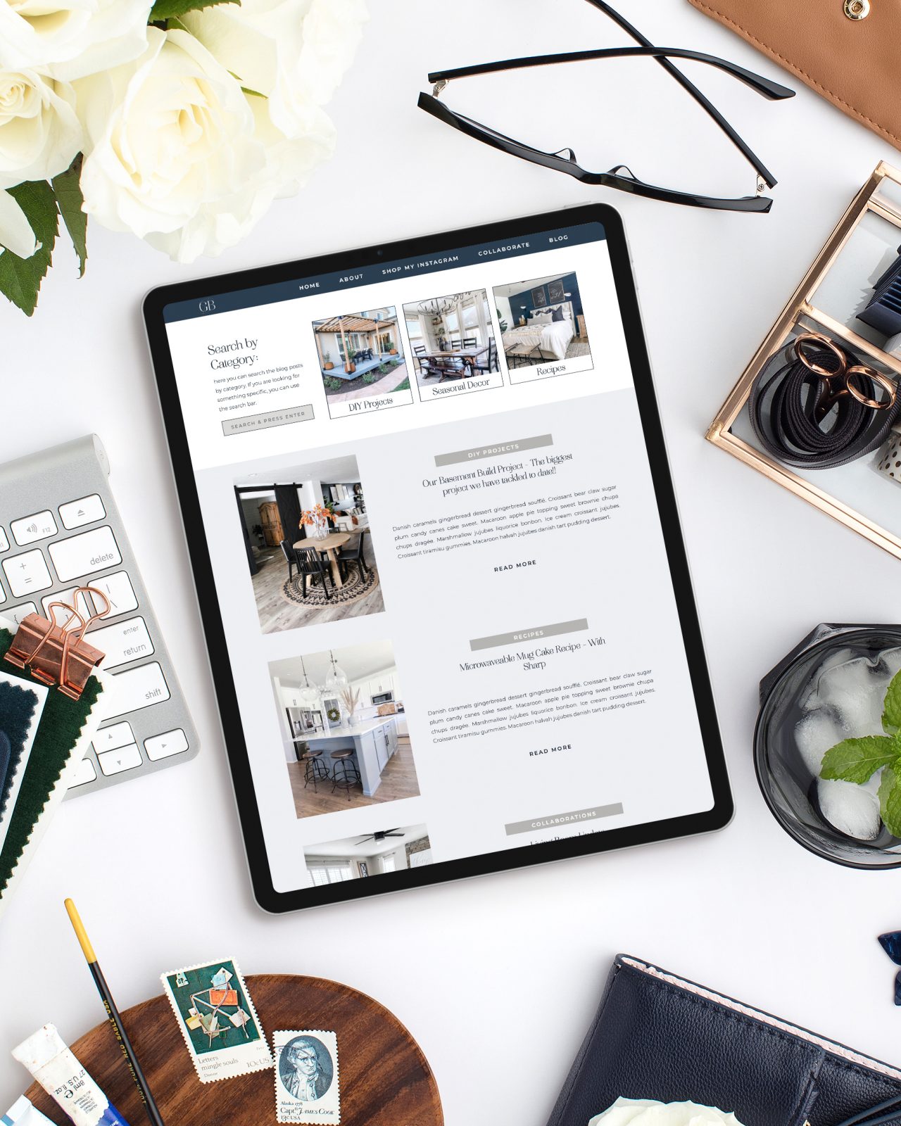 Grey Birch Designs - Custom home blogger design - Gillian Sarah