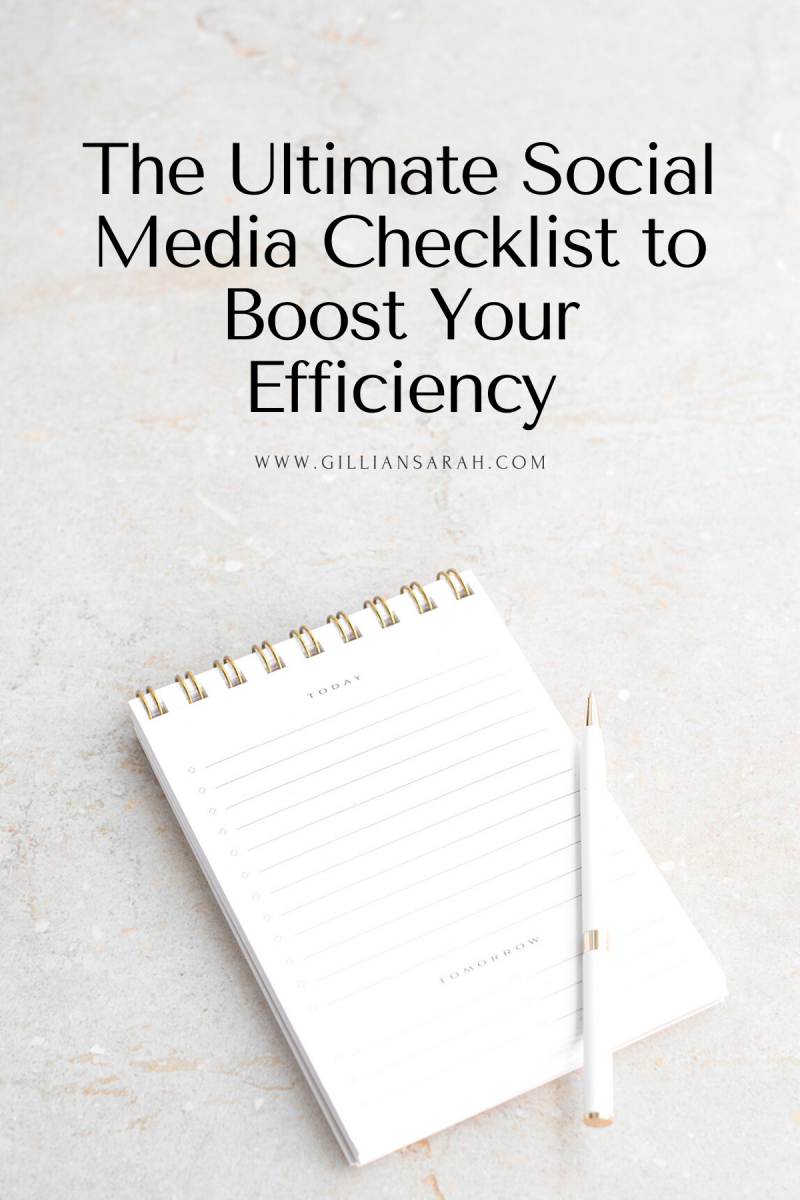 The Ultimate Social Media Checklist to Boost Your Efficiency